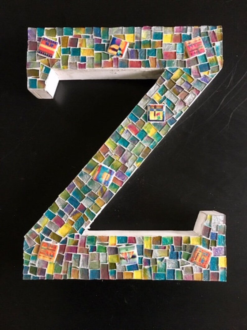 Mosaic Letters - Etsy