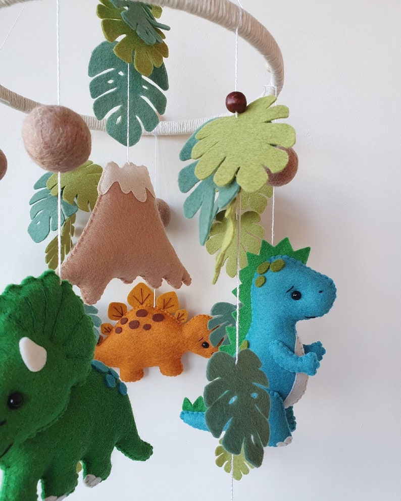 Dinosaur baby mobile Dino mobile Neutral mobile nursery | Etsy