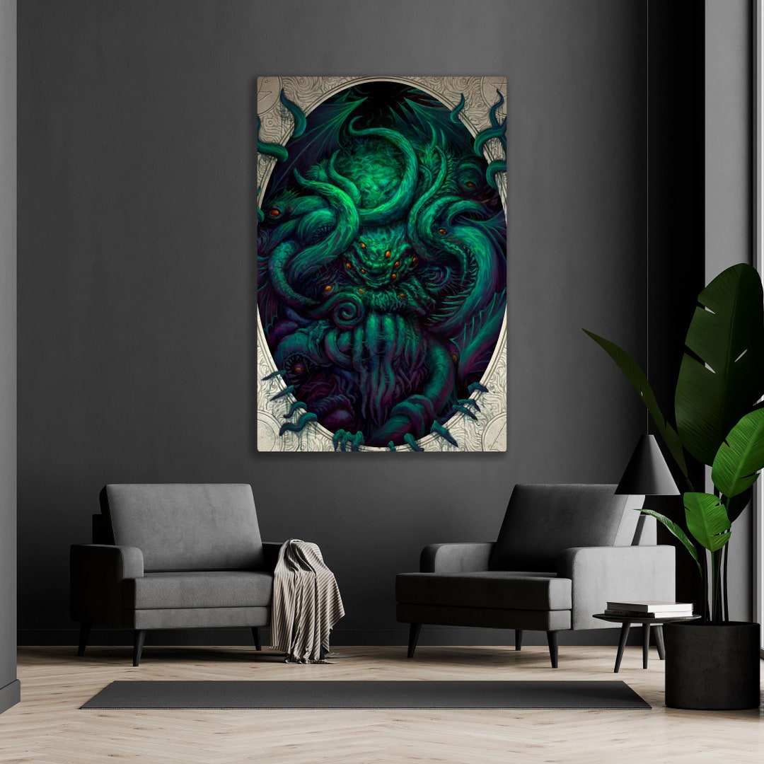 Cthulhu Printable Art: Gothic Lovecraft Horror Interior Design - Etsy