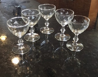 Crystal stemware | Etsy