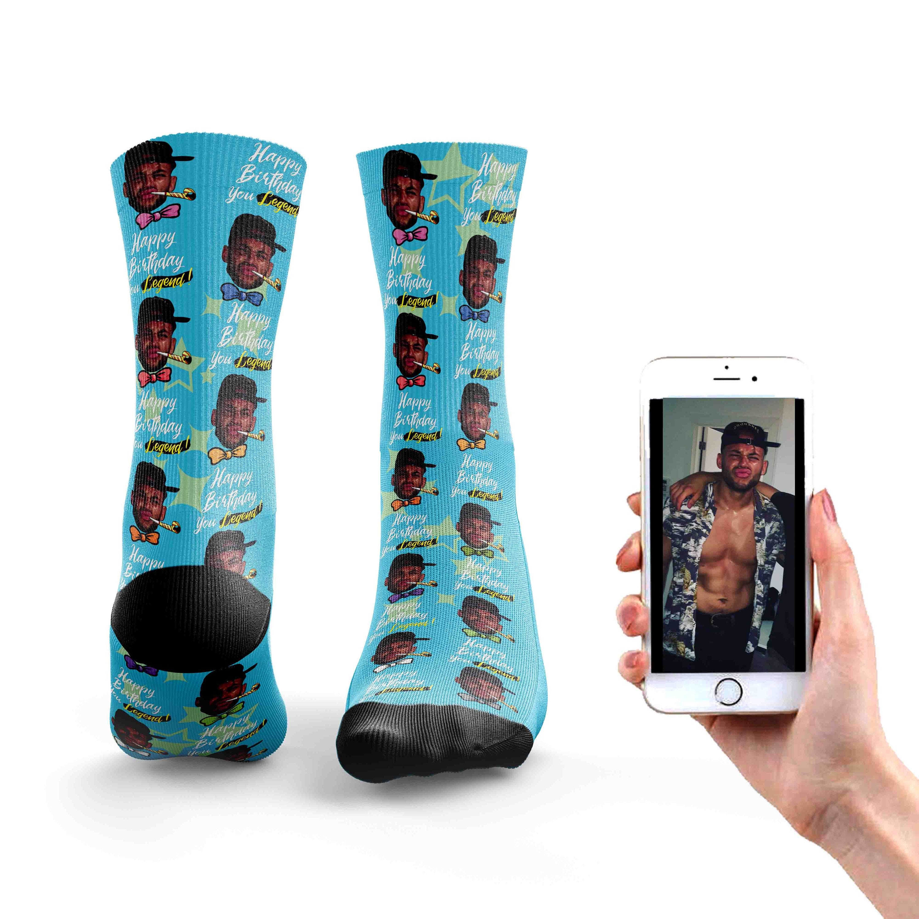 Happy Birthday You Legend Socks | Etsy