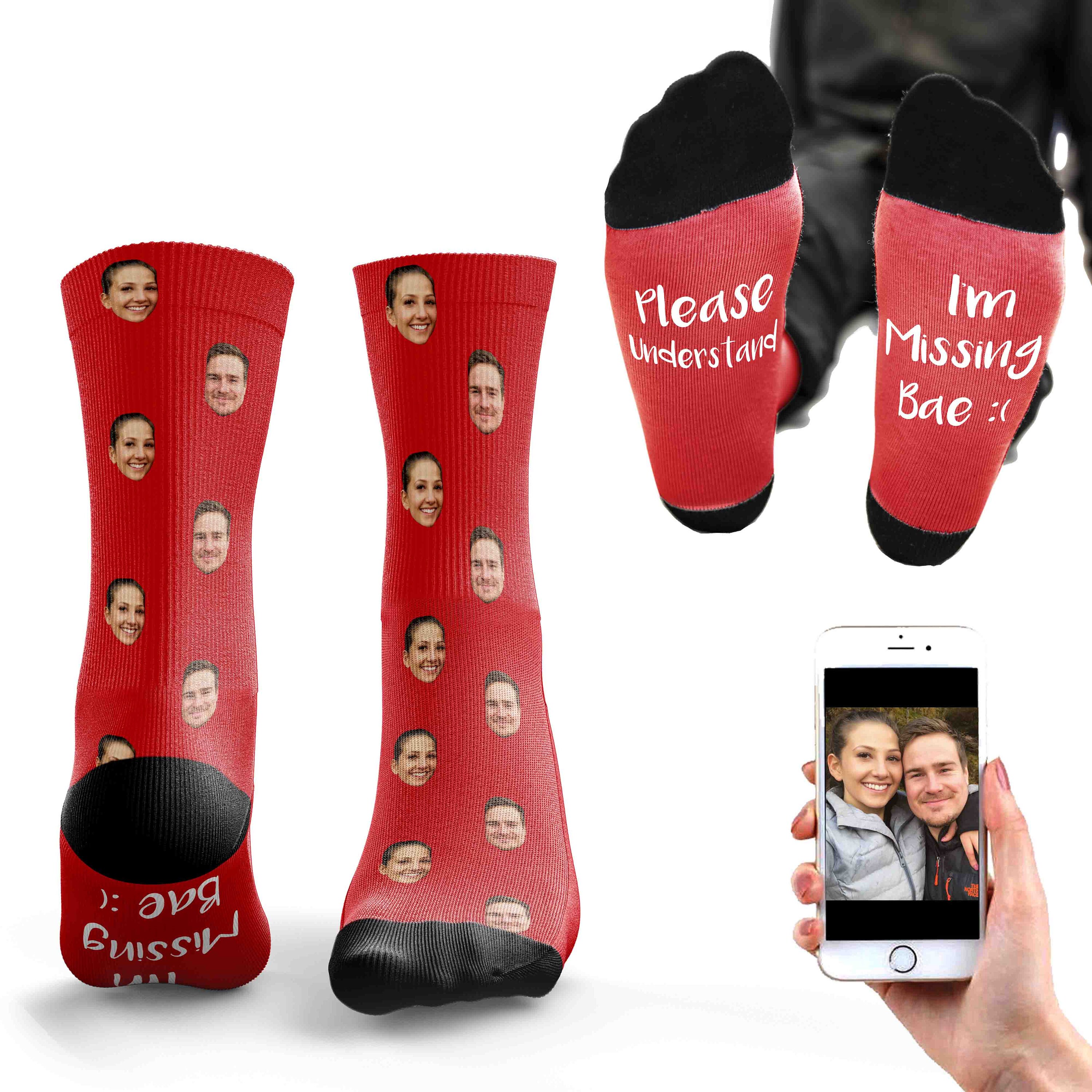 I'm Missing Bae Couple Socks | Etsy