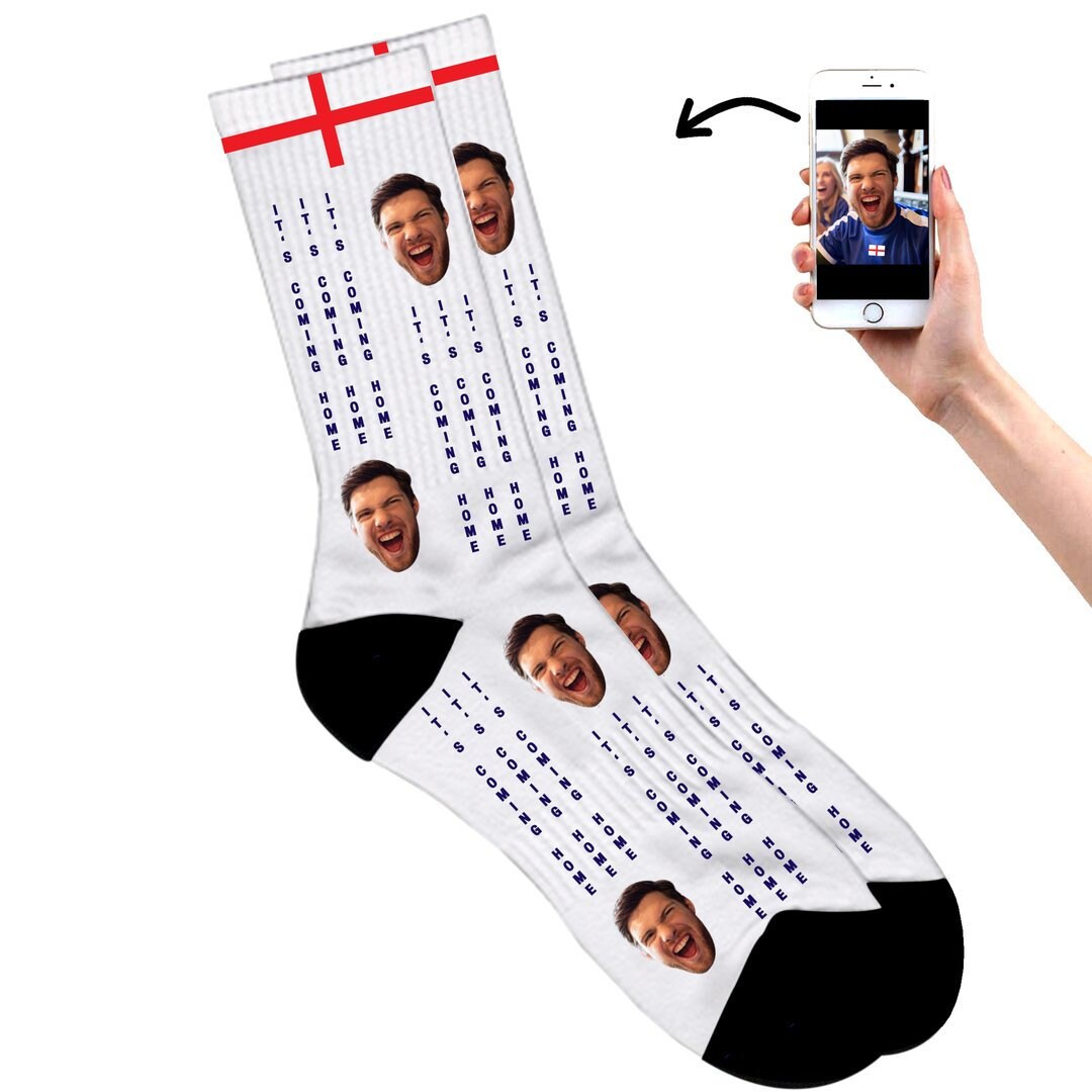 It's Coming Home Personalised England Football Socks - Etsy