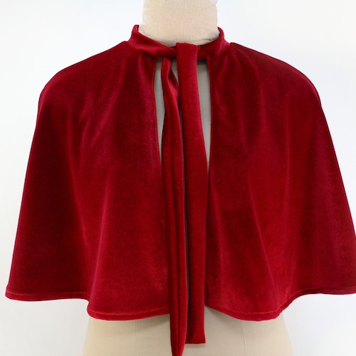 Navy Blue Velvet Capelet With Lining Cape - Etsy