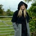 Black Fleece Cape With Hood. Short Cloak Over Coat - Etsy