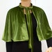 Green Velvet Cape With Lining - Etsy