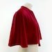 Red Velvet Capelet With Lining Cape - Etsy