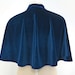 Navy Blue Velvet Capelet With Lining Cape - Etsy