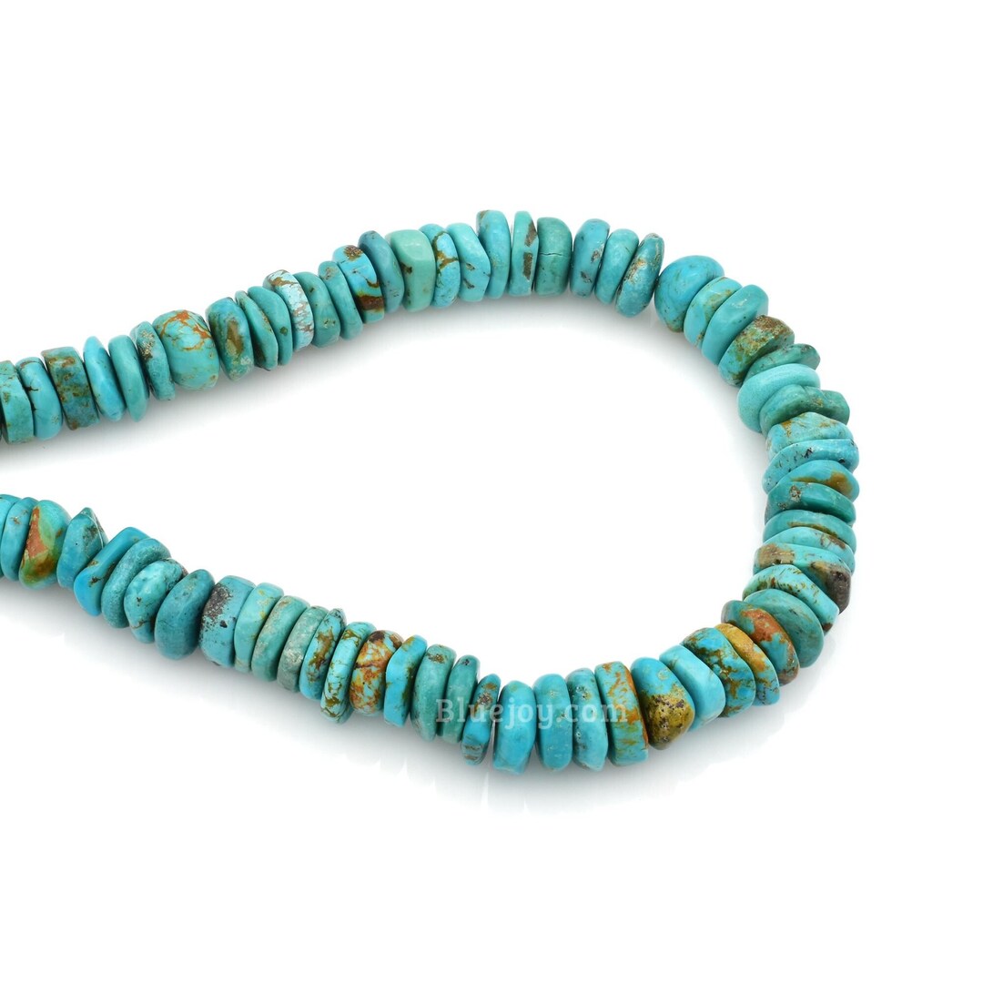 Bluejoy 10mm Genuine Native American Style Natural Turquoise Free-form ...