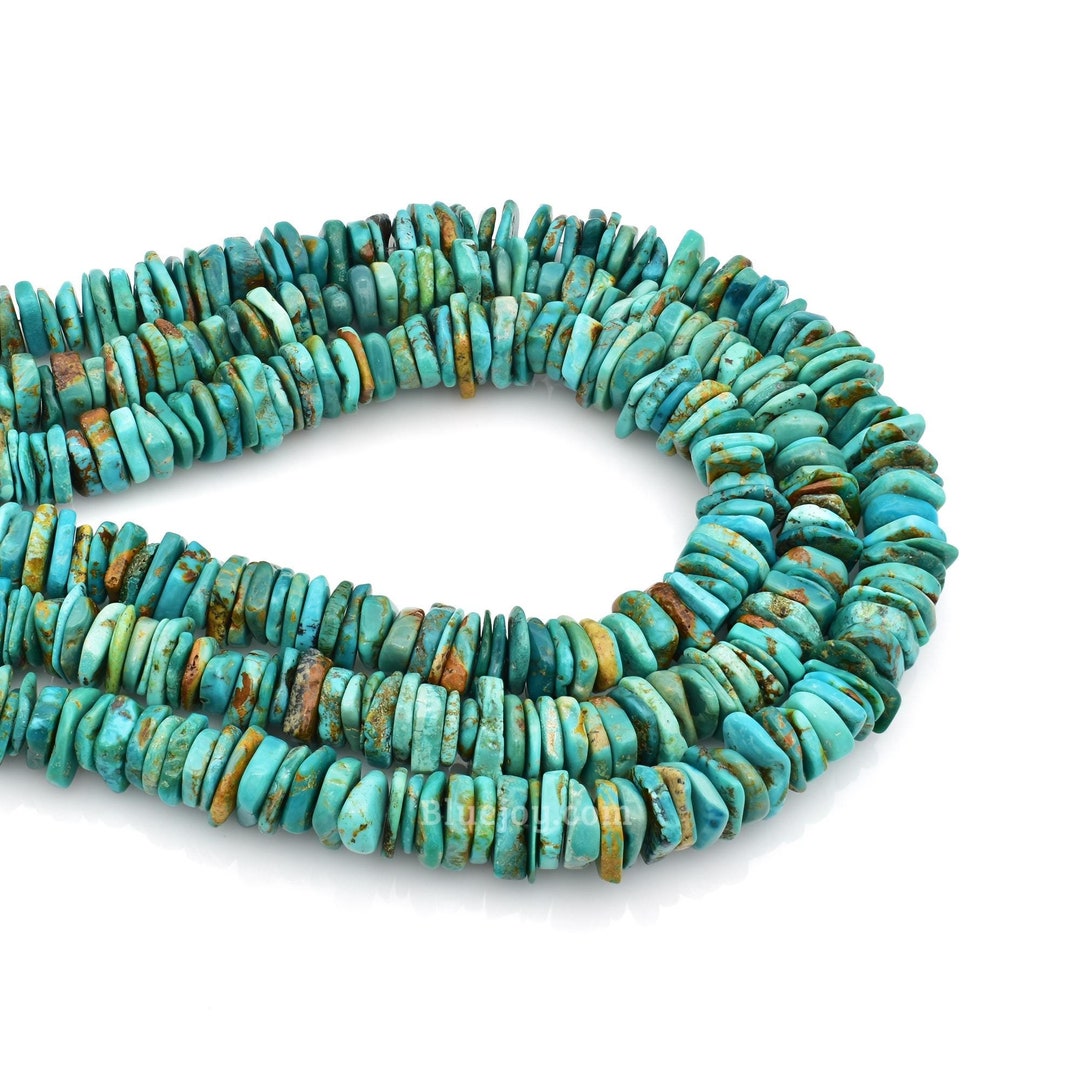 Bluejoy 12mm Genuine Native American Style Natural Turquoise Free-form ...