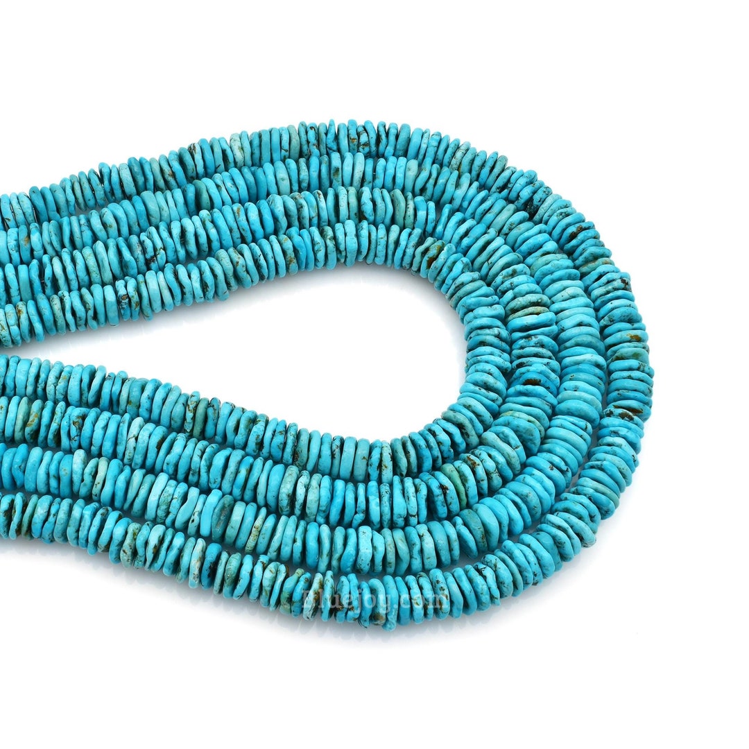 Bluejoy 9mm Genuine Native American Style Natural Turquoise Free-form ...