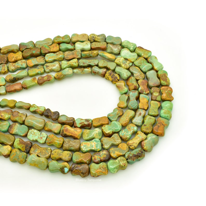 Bluejoy Genuine Natural American Turquoise Dog Bone Bead 16 - Etsy