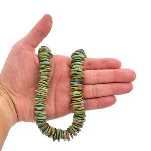 Bluejoy 15mm Genuine Native American Style Natural Turquoise Free-form ...