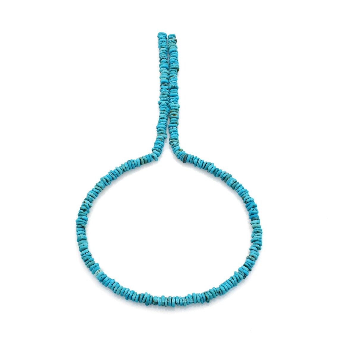 Bluejoy 5mm Genuine Native American Style Natural Turquoise Free-form ...