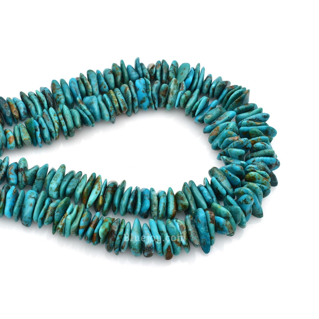 Bluejoy 13mm Genuine Native American Style Natural Turquoise Free-form ...