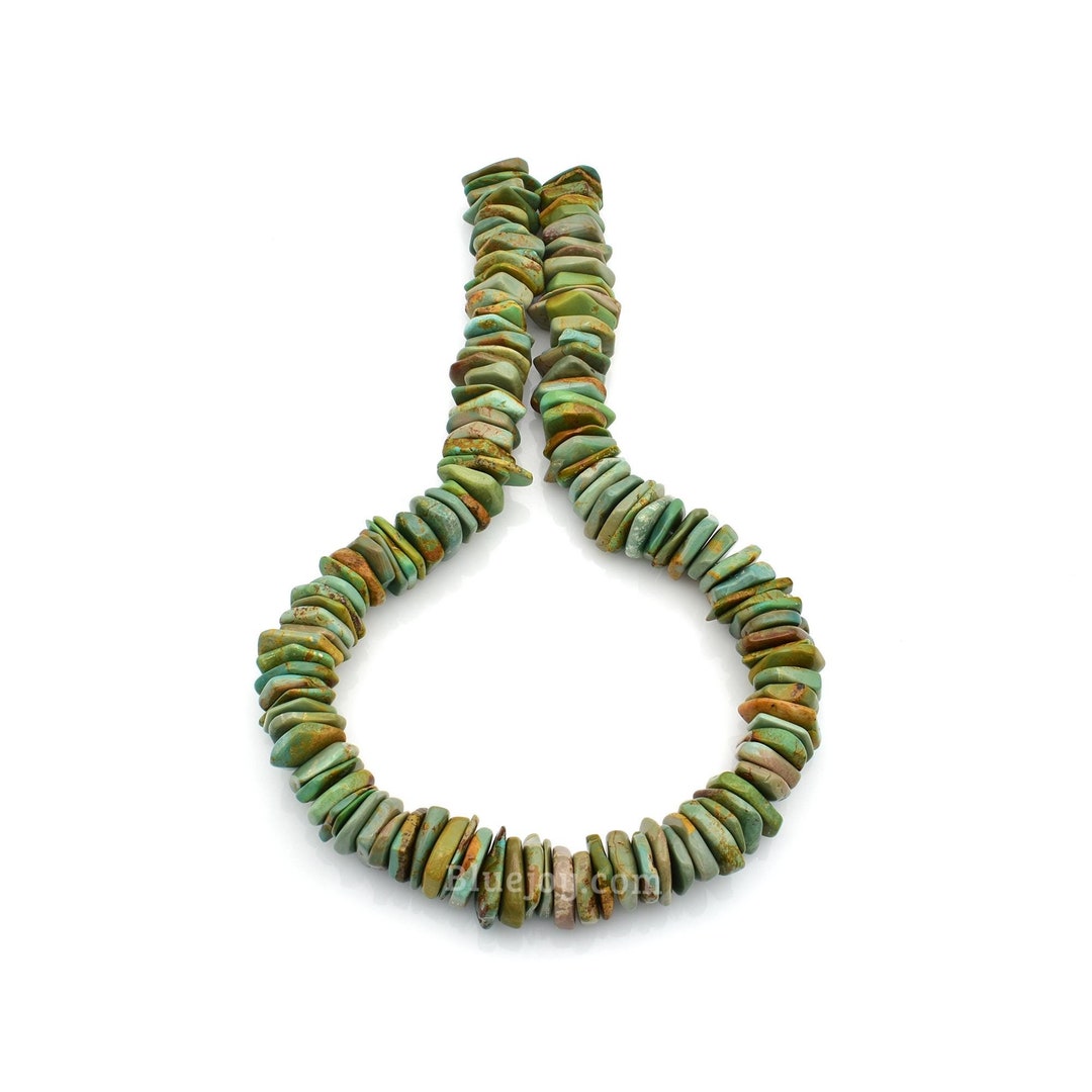 Bluejoy 15mm Genuine Native American Style Natural Turquoise Free-form ...