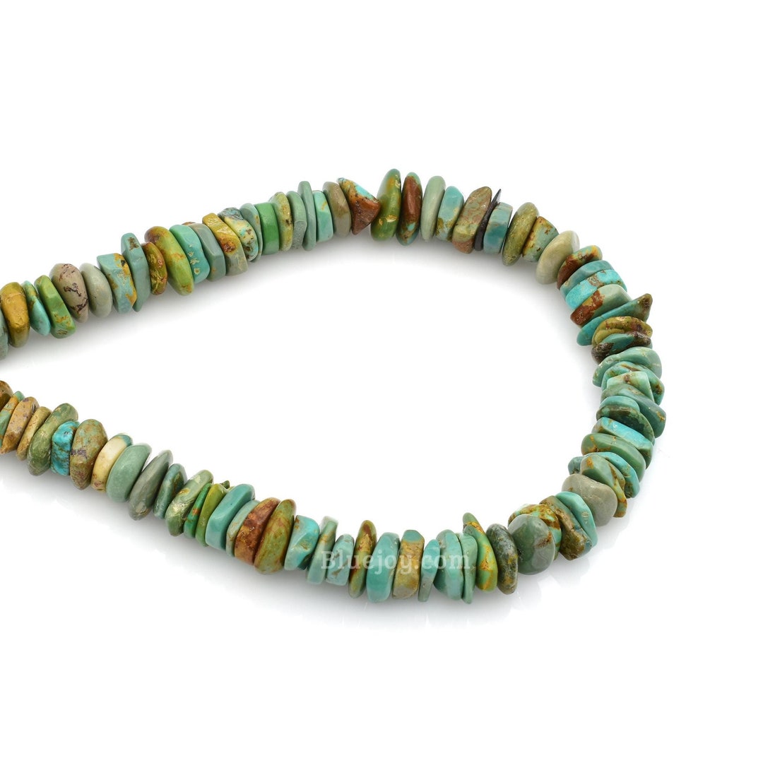Bluejoy 10mm Genuine Native American Style Natural Turquoise Free-form ...