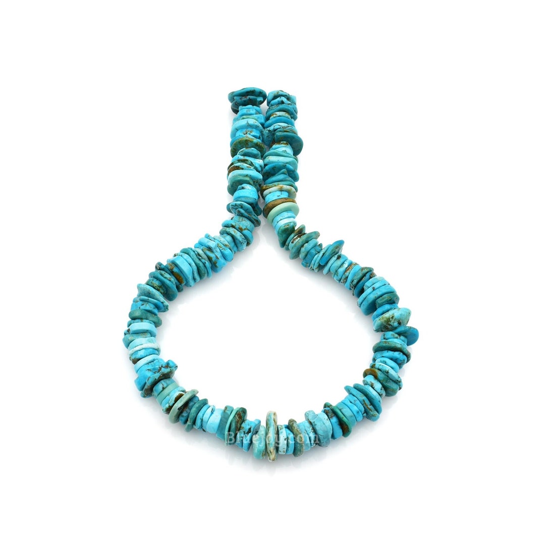 Bluejoy 15mm Genuine Native American Style Natural Turquoise Free-form ...