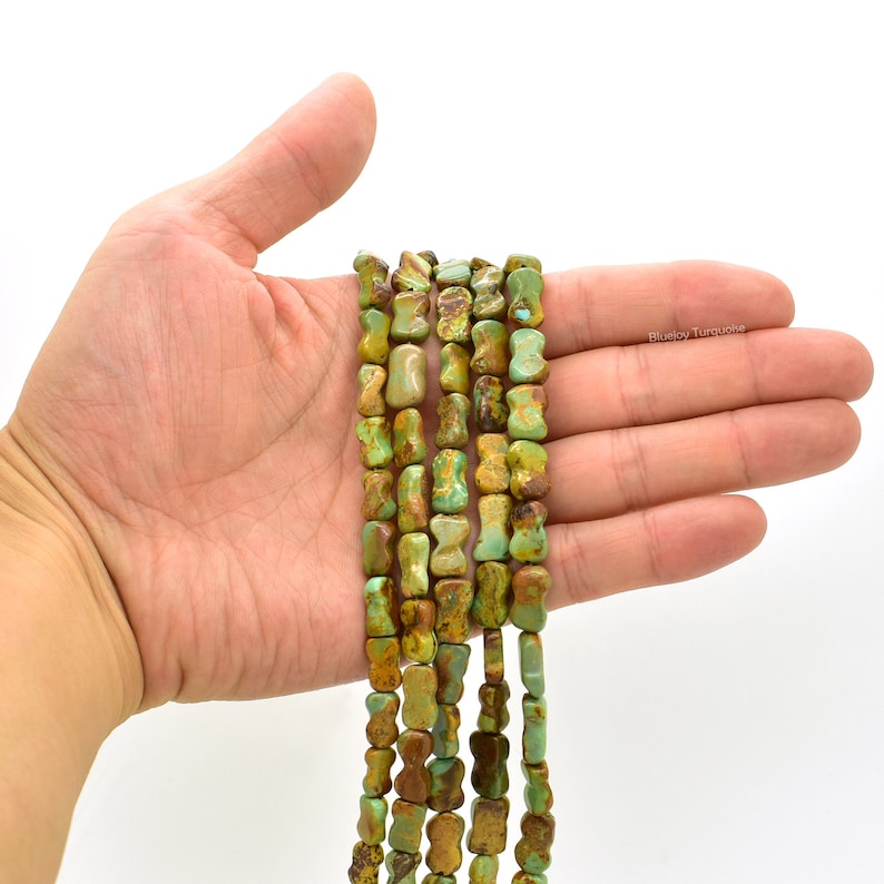 Bluejoy Genuine Natural American Turquoise Dog Bone Bead 16 - Etsy