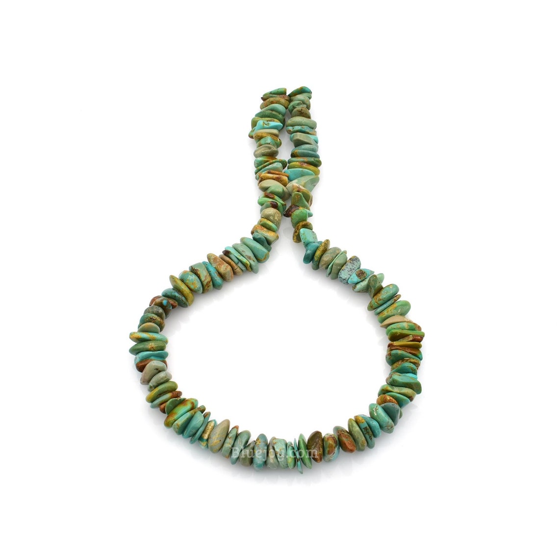 Bluejoy 12mm Genuine Native American Style Natural Turquoise Free-form ...