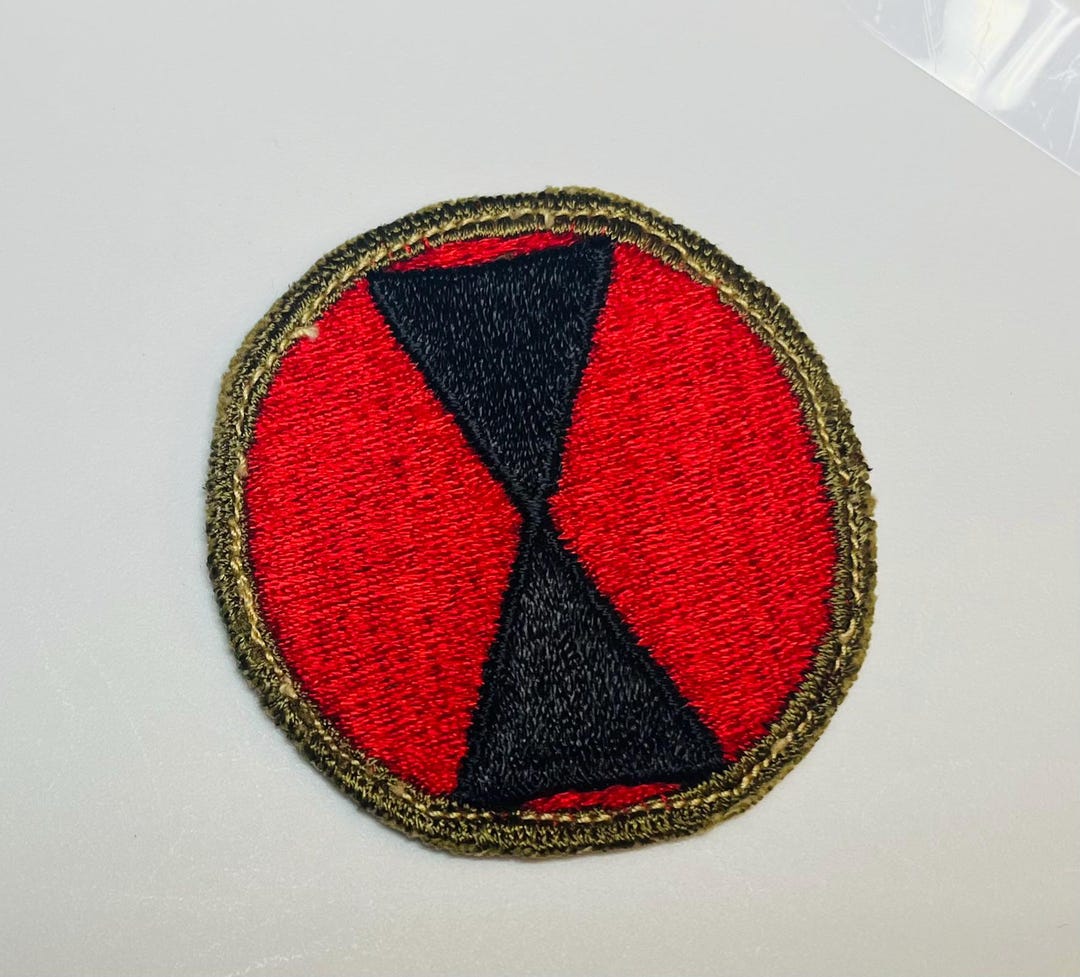 Vintage 7th Infantry Division Patch Black Widow WWII Era Aleutian ...