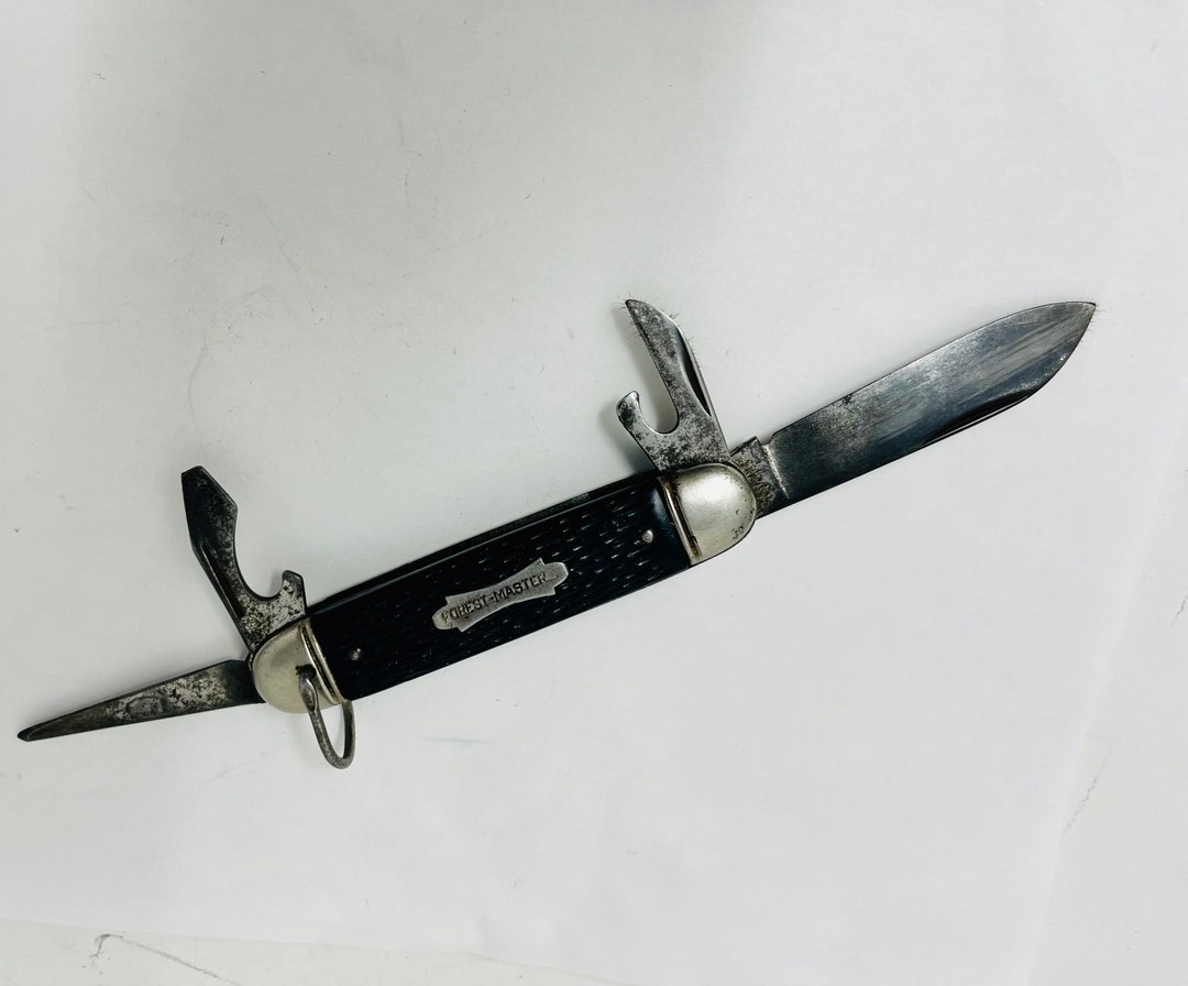 Vintage Forest Master Colonial Four Blade Folding Pocket Knife - Etsy