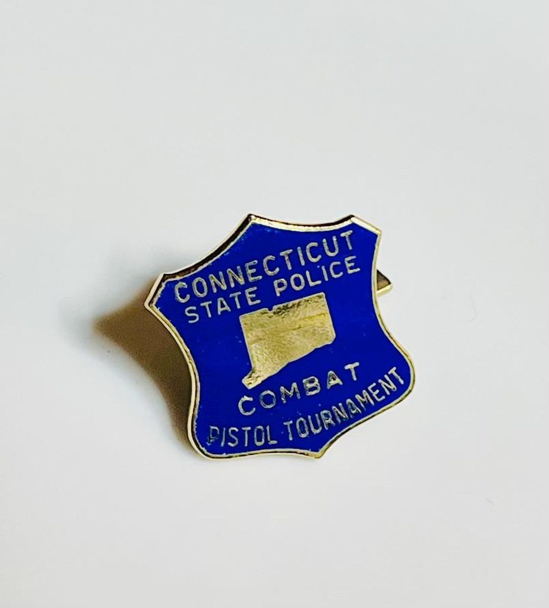 Vintage Connecticut State Police Combat Pistol Tournament Pinback Pin ...
