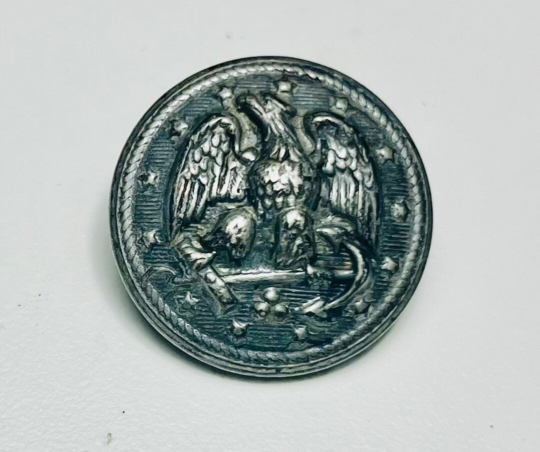 Vintage US Navy Pre-wwii Button With Left Facing Eagle Marked WB Co ...