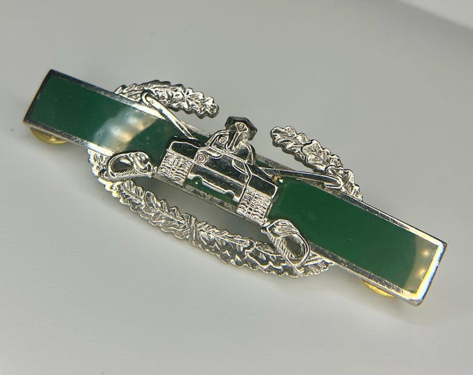 Vintage US Army Post WW2 Combat Tanker Badge CIB Type Armored Cavalry ...