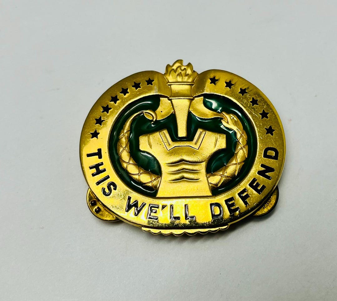 US Army Drill Sergeant Instructor DI Identification Badge Insignia Pin ...