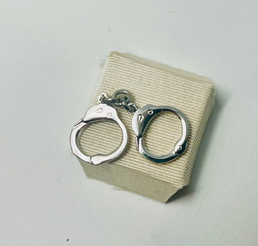 Vintage Police Policeman's Handcuffs Hand Cuffs Tie Tack, Tie Clasp ...
