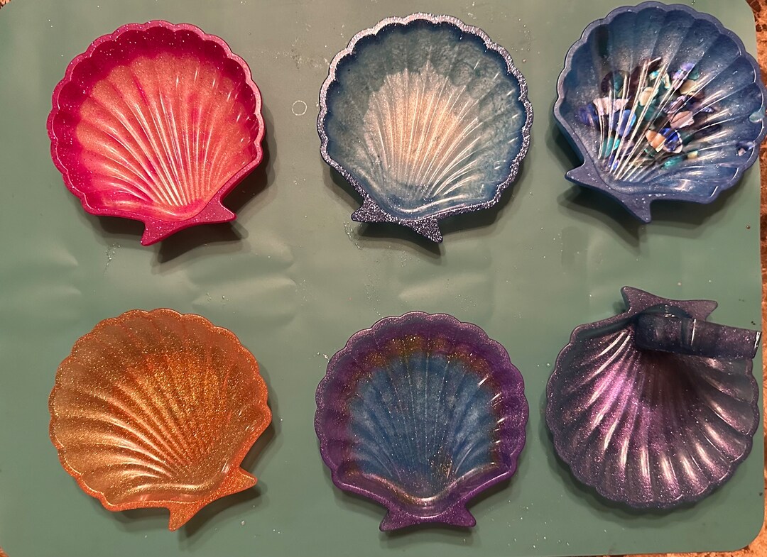 Customizable Epoxy Resin Seashell Jewelry Tray - Etsy