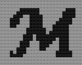 Crochet Letter M Pattern - Etsy