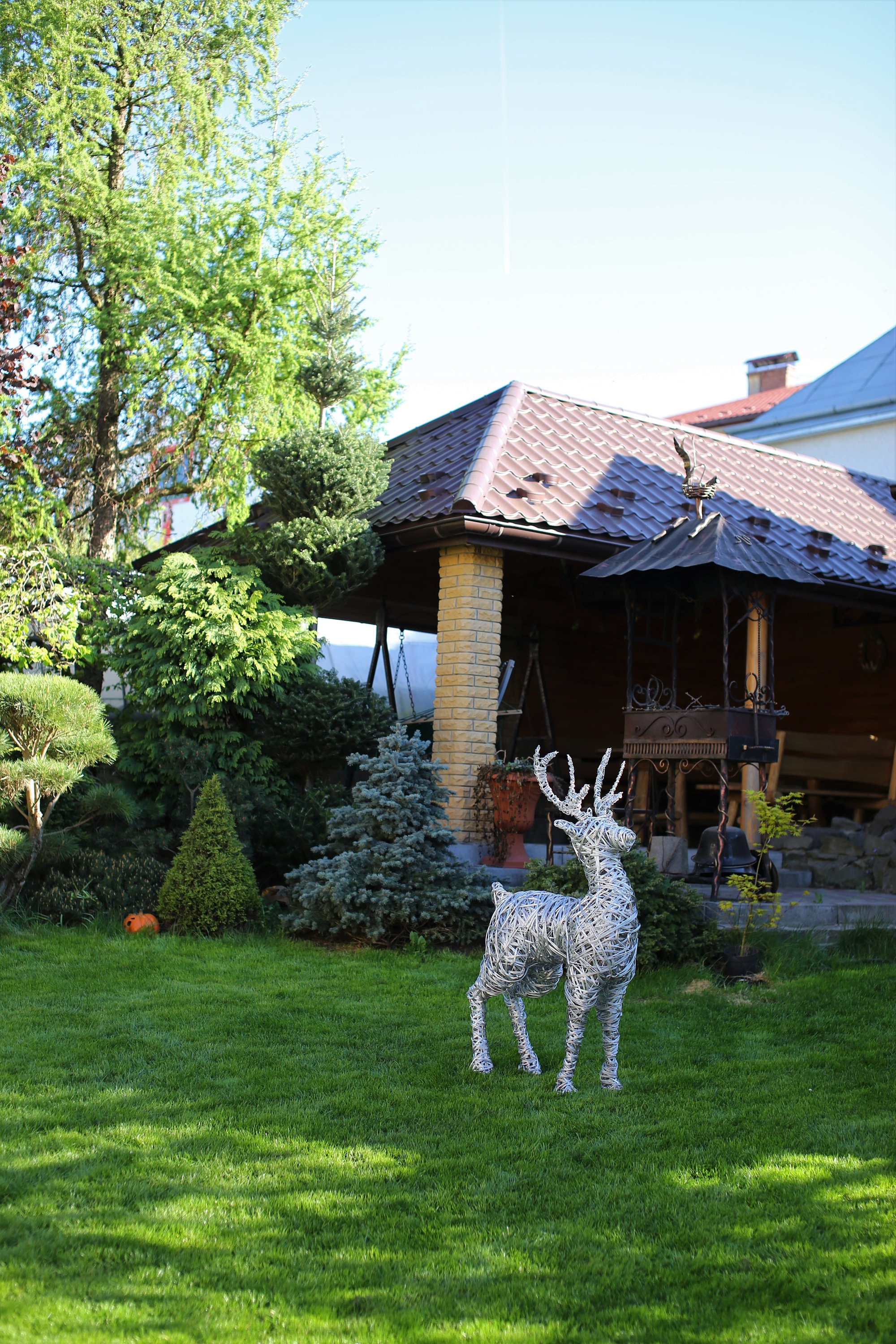 Wire Sculpture,topiary Frame Deer - Etsy