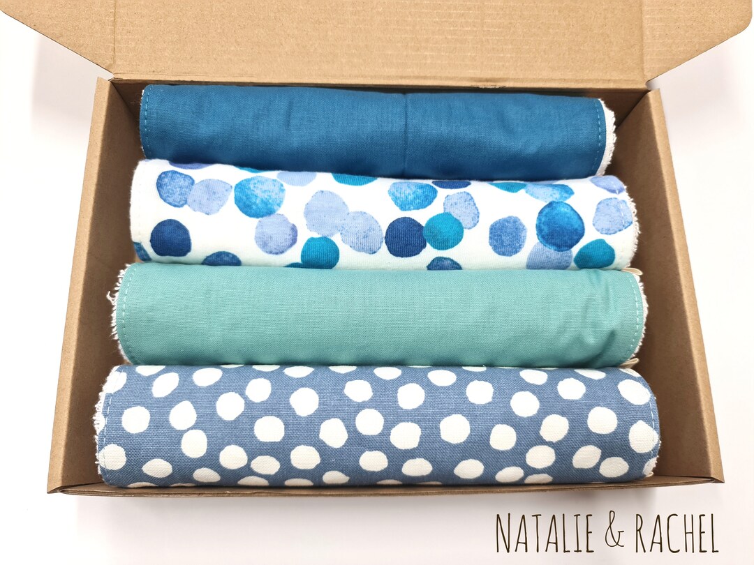 Set of 4 Burp Cloths, Watercolor, Burp Cloth, Baby Shower, Baby Gift ...