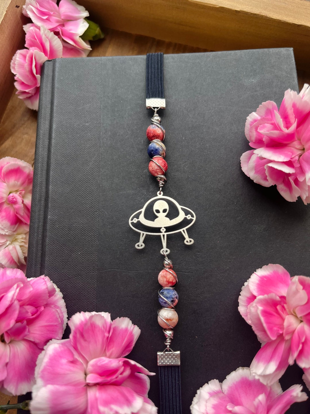 Alien Bookmark Sodalite Bookmark UFO Bookmark Bookworm Gift Alien ...