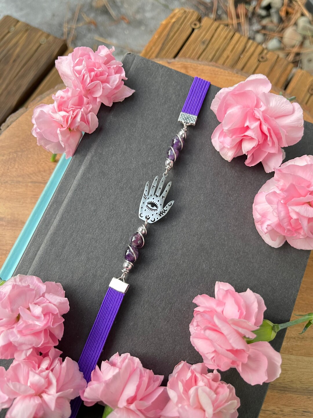 Hamsa Hand Evil Eye Bookmark • Evil Eye Bookmark • Hand of Fatima ...