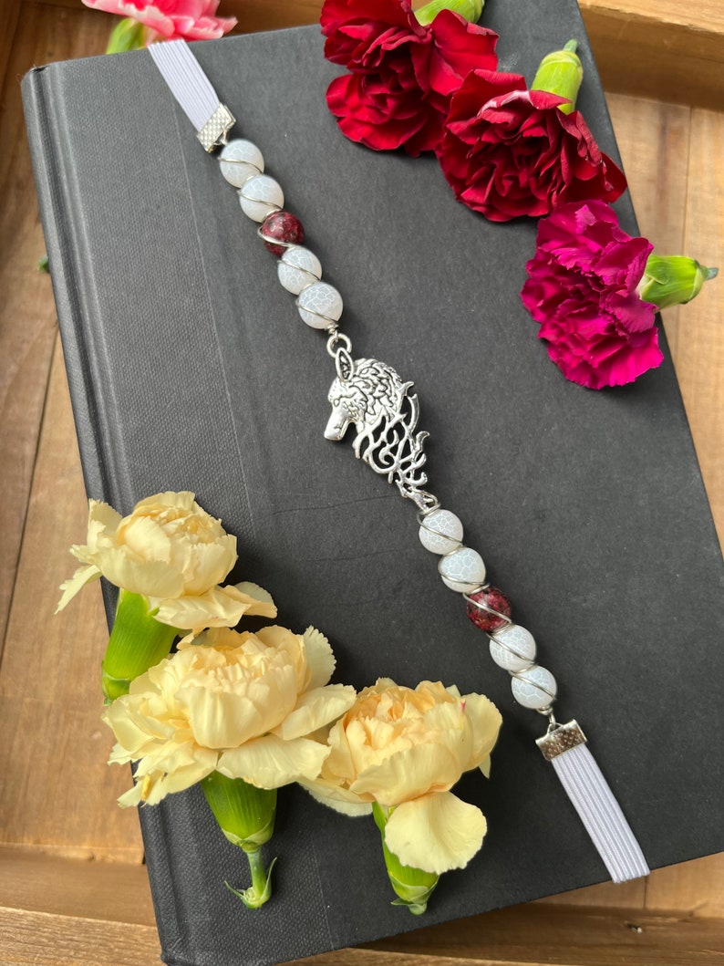Stark Wolf Bookmark • Aggie Maroon Jade Book Thong • Ghost Bookmark ...