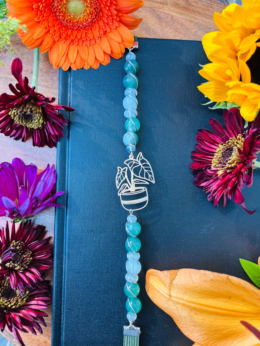 Elephant Ear Plant Bookmark • Olive Green Plant Bookmark • Green ...