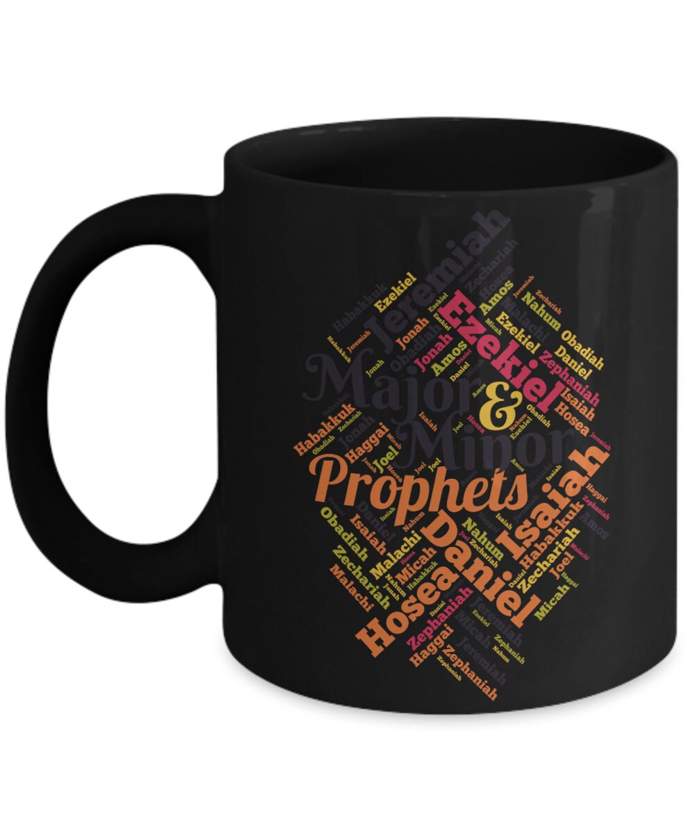 Names of Prophets Mug Bible Student Mug Christian Mug Word Salad Mug ...