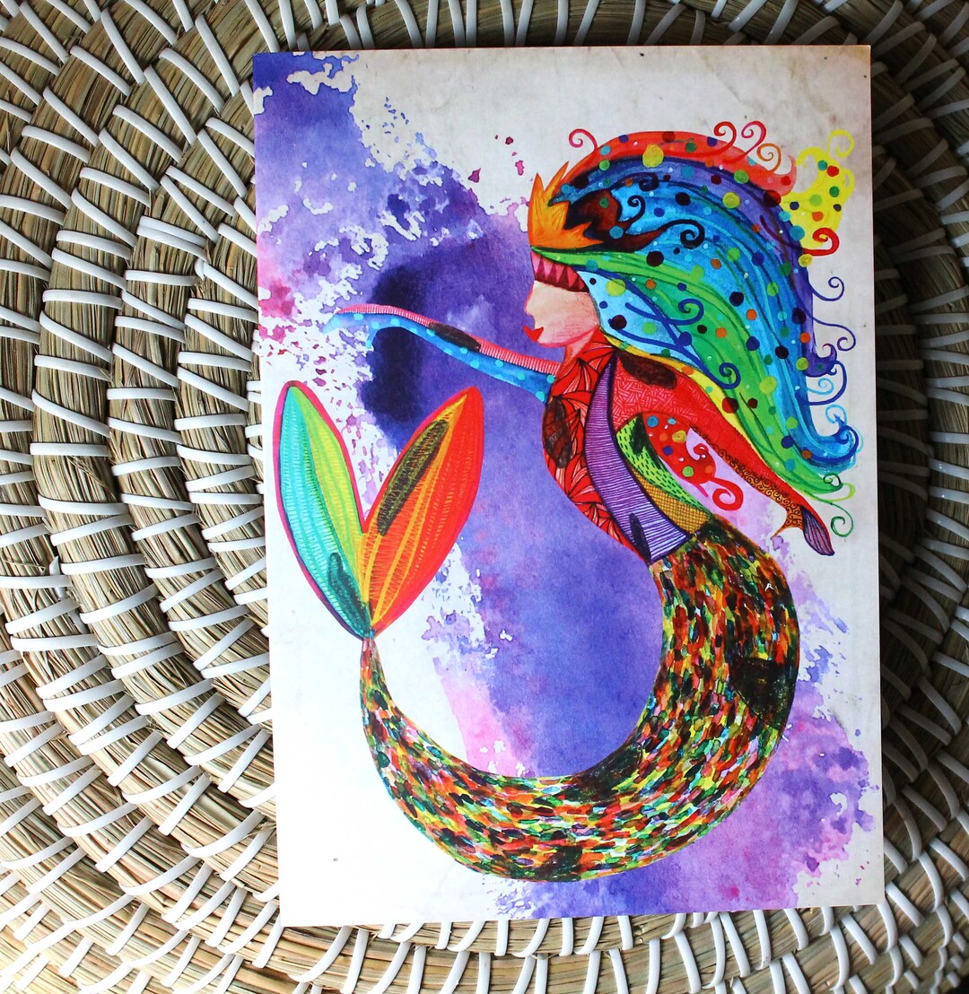 Siren Card 5.6. - Etsy