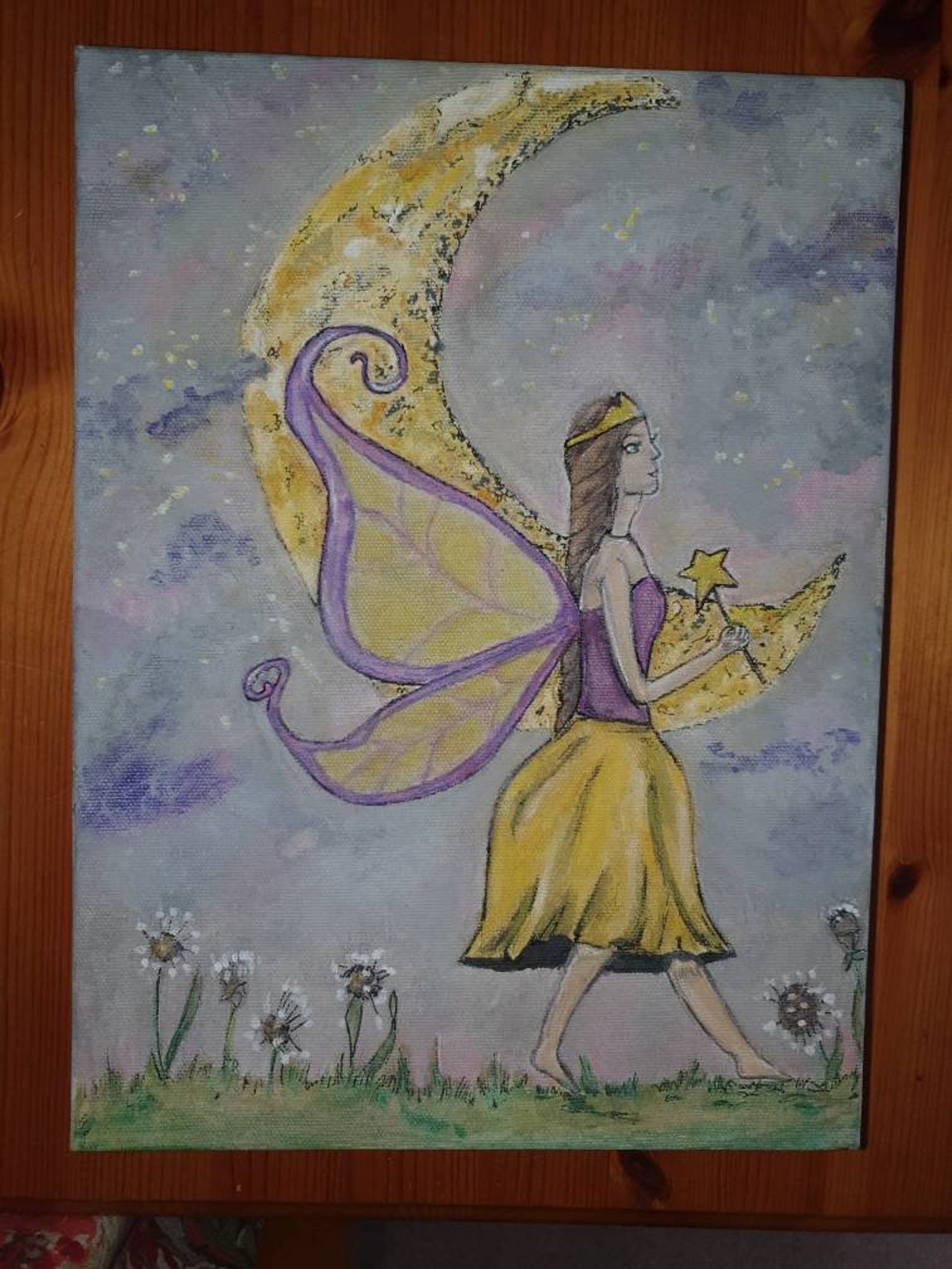 Fee Kunst, Fee Malerei, Kindergarten Kunst, Fee Wandbehang, Fee ...