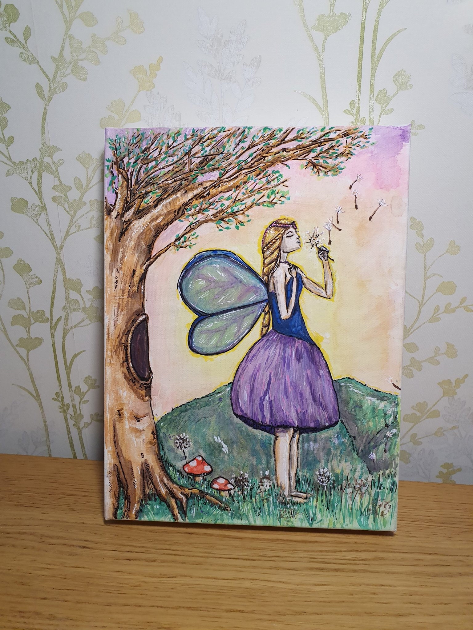 Fee Kunst, Fee Malerei, Kindergarten Kunst, Fee Wandbehang, Fee ...