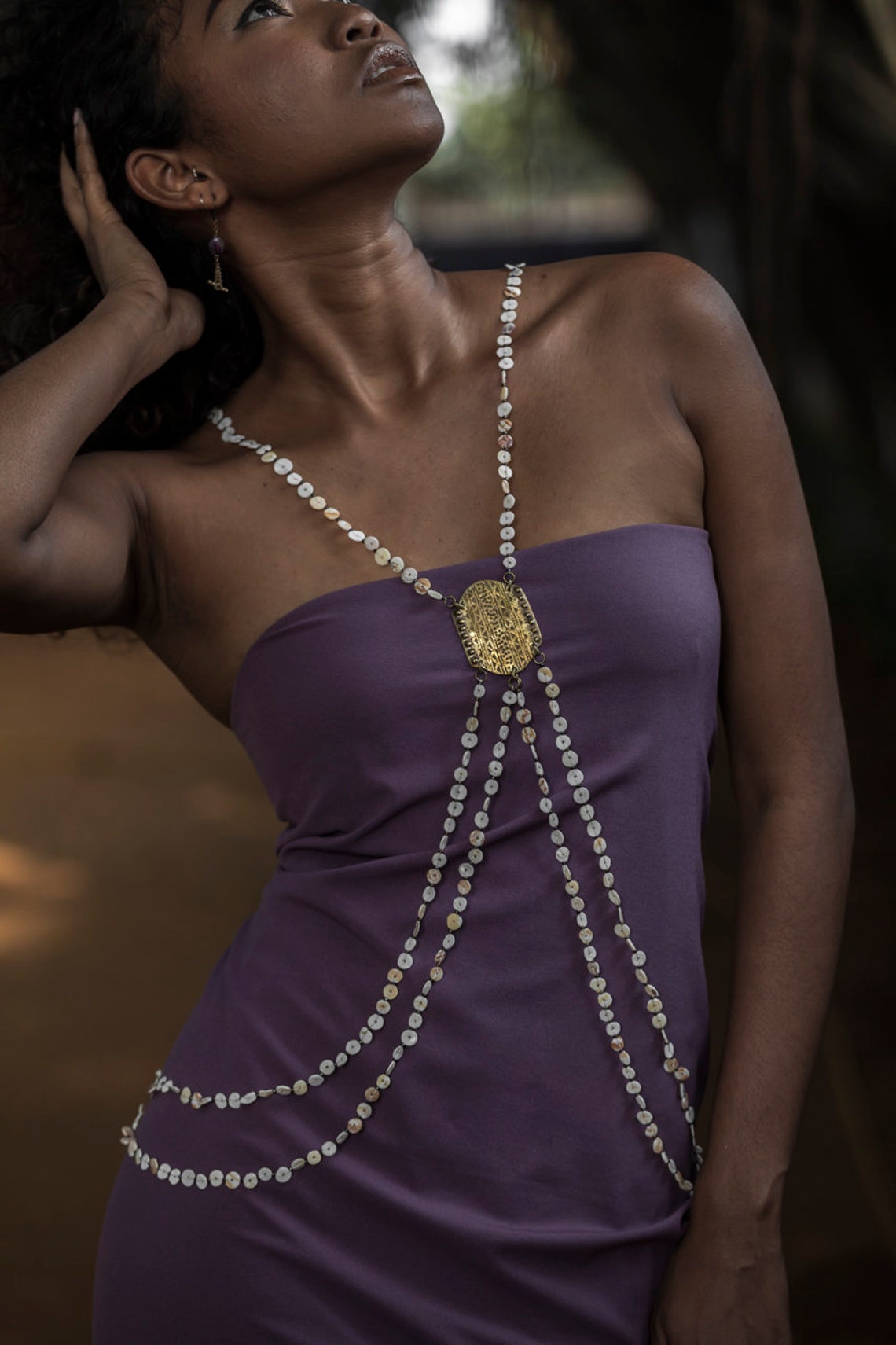 Boho Chic Body Chain, Boho Body Jewelry, Seashell Body Chain - Etsy