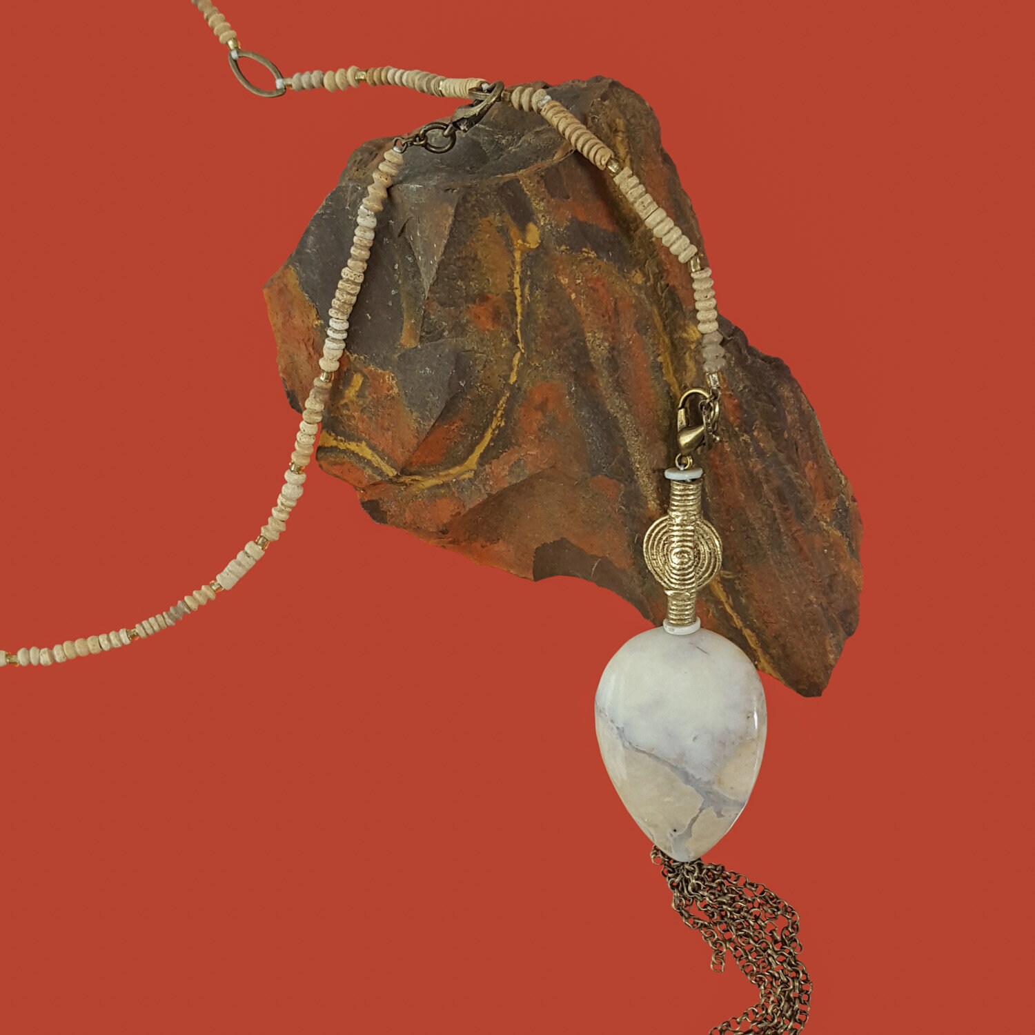 Boho Chic Detachable Pendant Necklace, Tassel Necklace, Wears Multiple ...