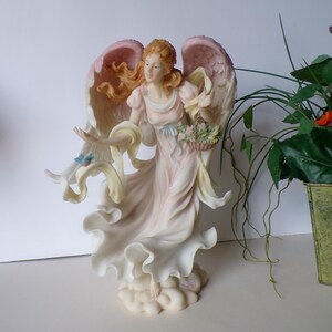 Large 2002 Seraphim Classics Ashley Figurine Blue Bird of Happiness - Etsy