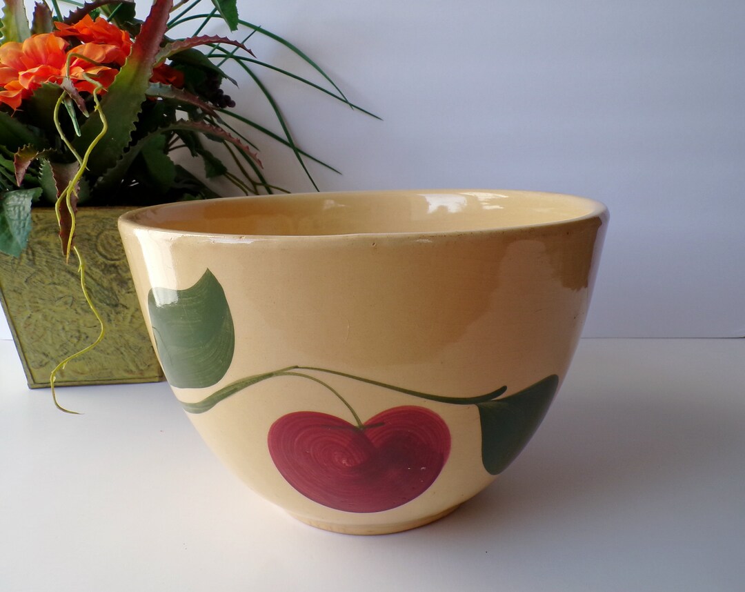 Vintage Apple Oven Ware Watt Pottery Apple #65 Mixing Bowl USA - Etsy