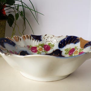 Antique IPF Germany Gilded Serving Bowl - Etsy