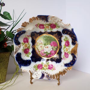 Antique IPF Germany Gilded Serving Bowl - Etsy