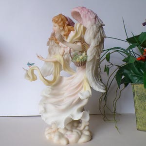 Large 2002 Seraphim Classics Ashley Figurine Blue Bird of Happiness - Etsy